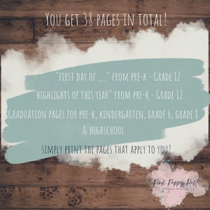 My School Memory Book, Printable School Memory Book, Perfect for First ...