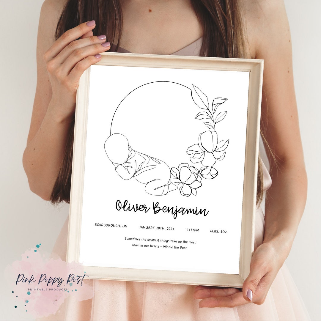 Personalized Birth Stat Poster *digital Only* - Perfect Gift for for ...