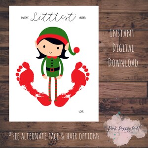 Christmas/holiday Footprint Art, Multi-cultural Representation, Easy ...