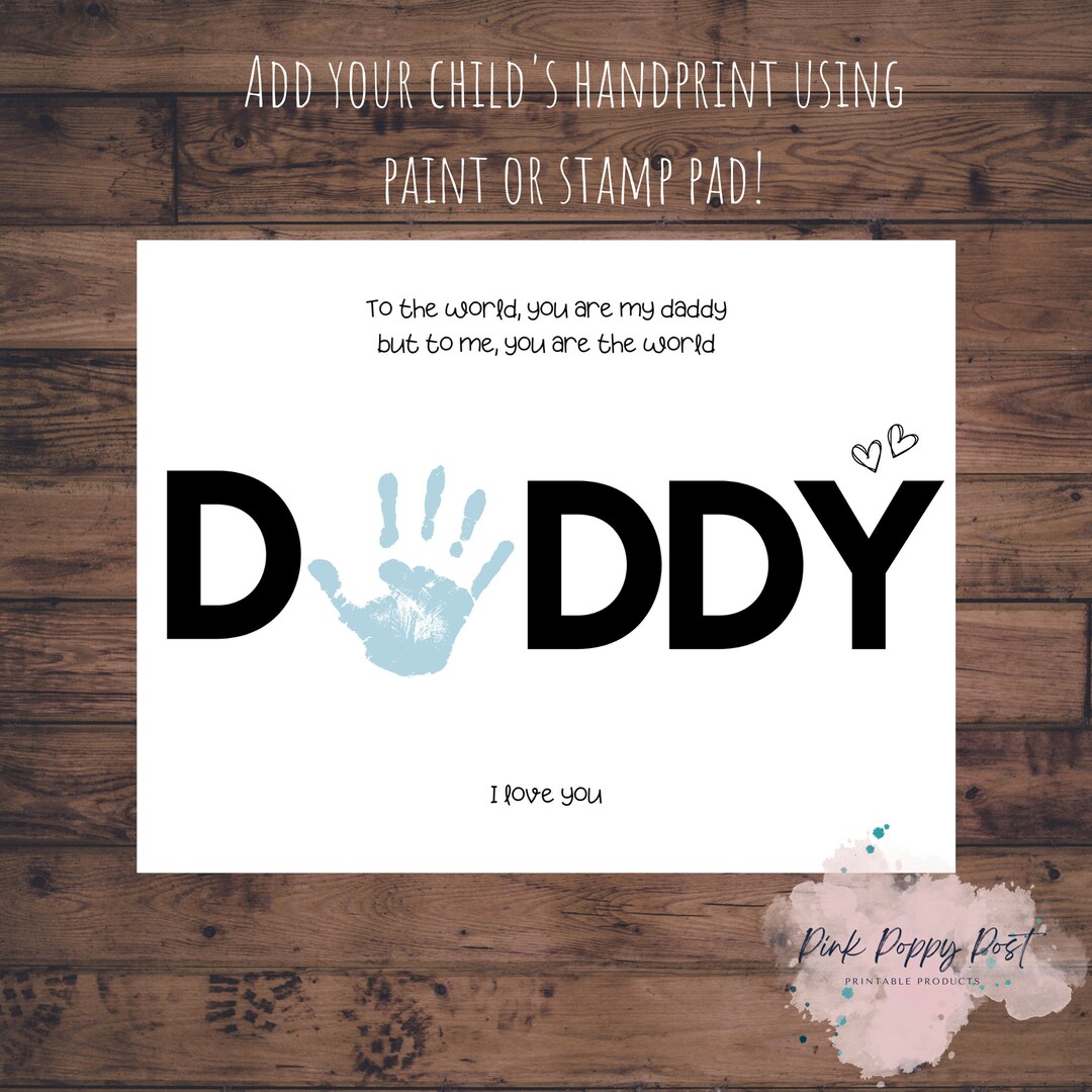 Father's Day or Valentine's Day Printable - Dad/daddy/papa/baba/tatay ...