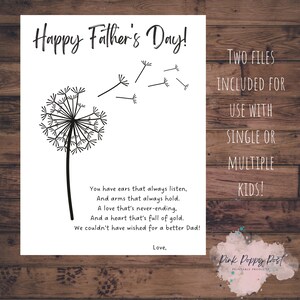 Father's Day Fingerprint Keepsake, Easy Father's Day Craft for Kids ...