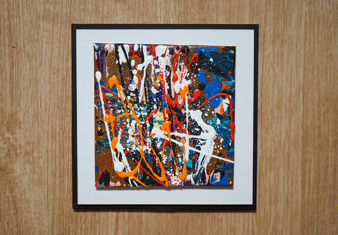 Abstract Mini Modern Art Small Acrylic Painting - Etsy