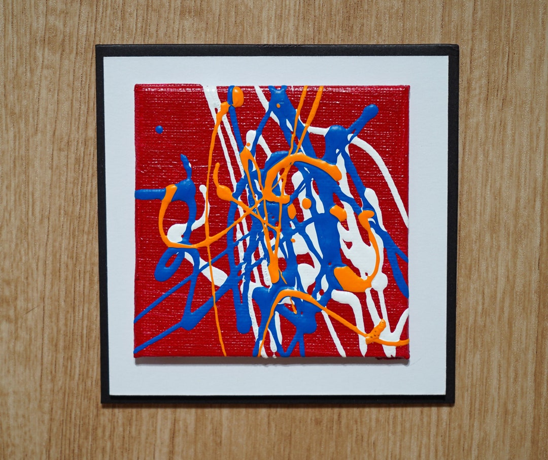 Abstract Mini Modern Art Small Acrylic Painting - Etsy