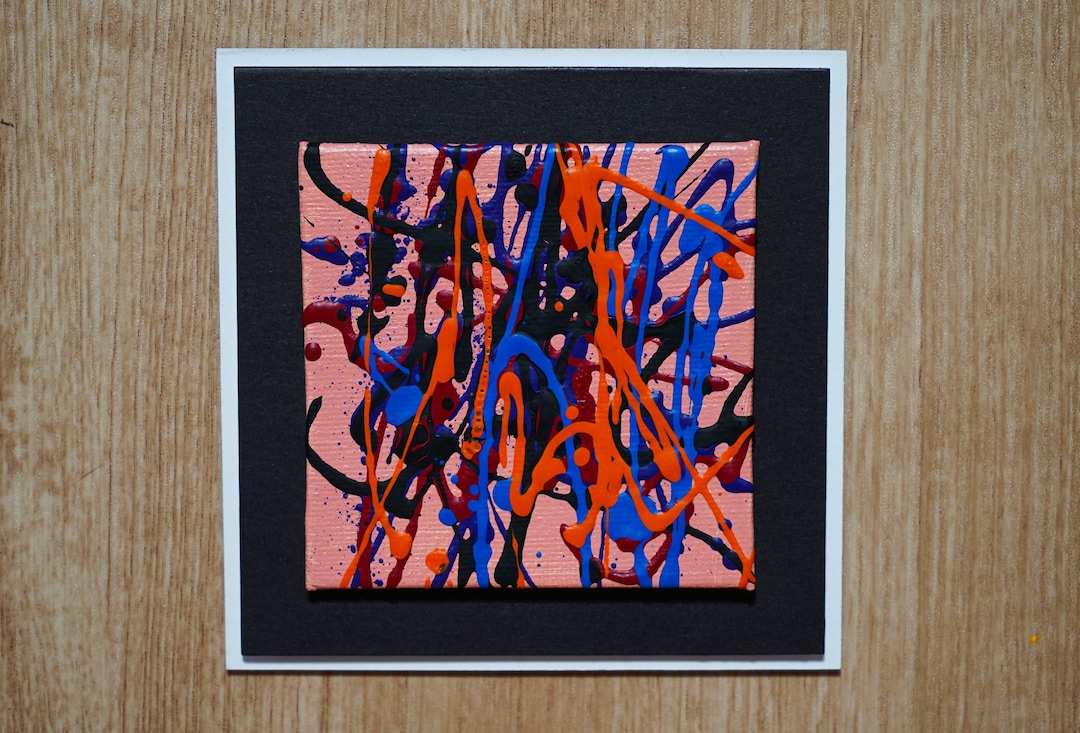 Abstract Mini Modern Art Small Acrylic Painting - Etsy