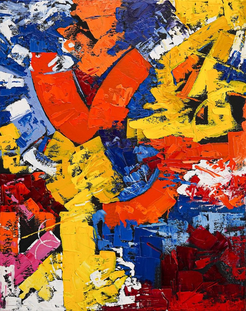 Abstract Oil Painting, Original Art, Abstract Expressionism, Modern Art ...