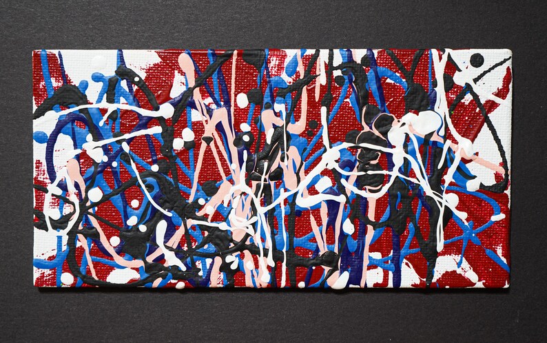 Abstract Mini, Modern Art, Small Acrylic Painting - Etsy