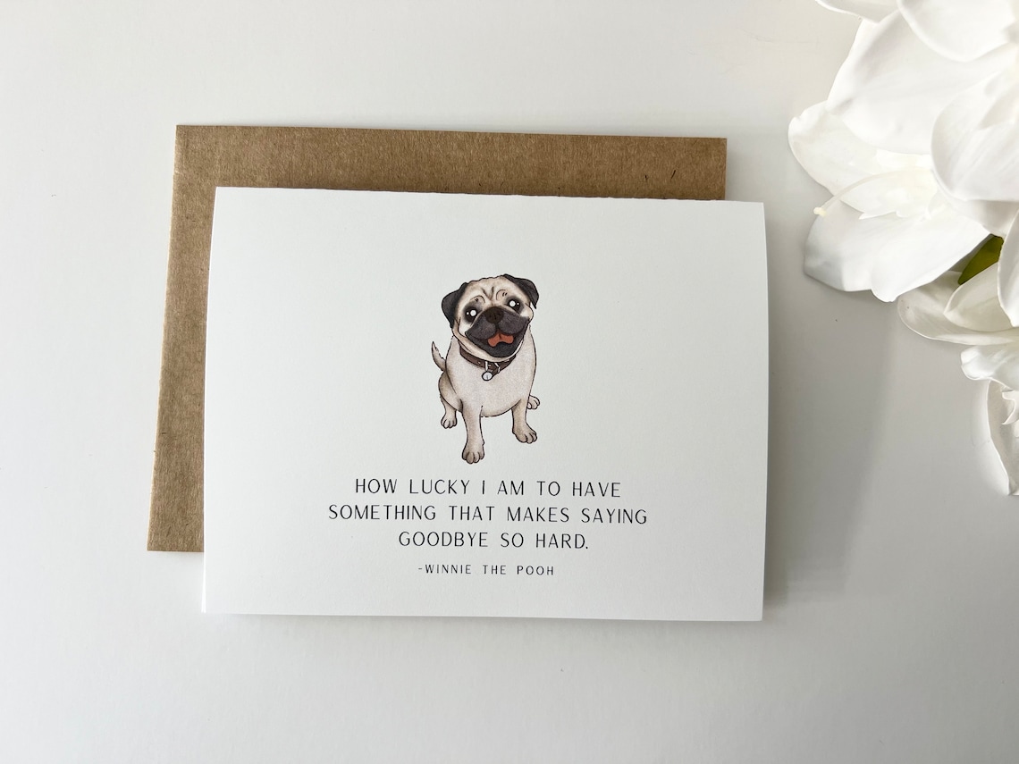 Dog Loss Sympathy Card Loss of Pet Card Dog Loss Card Dog Sympathy Card ...