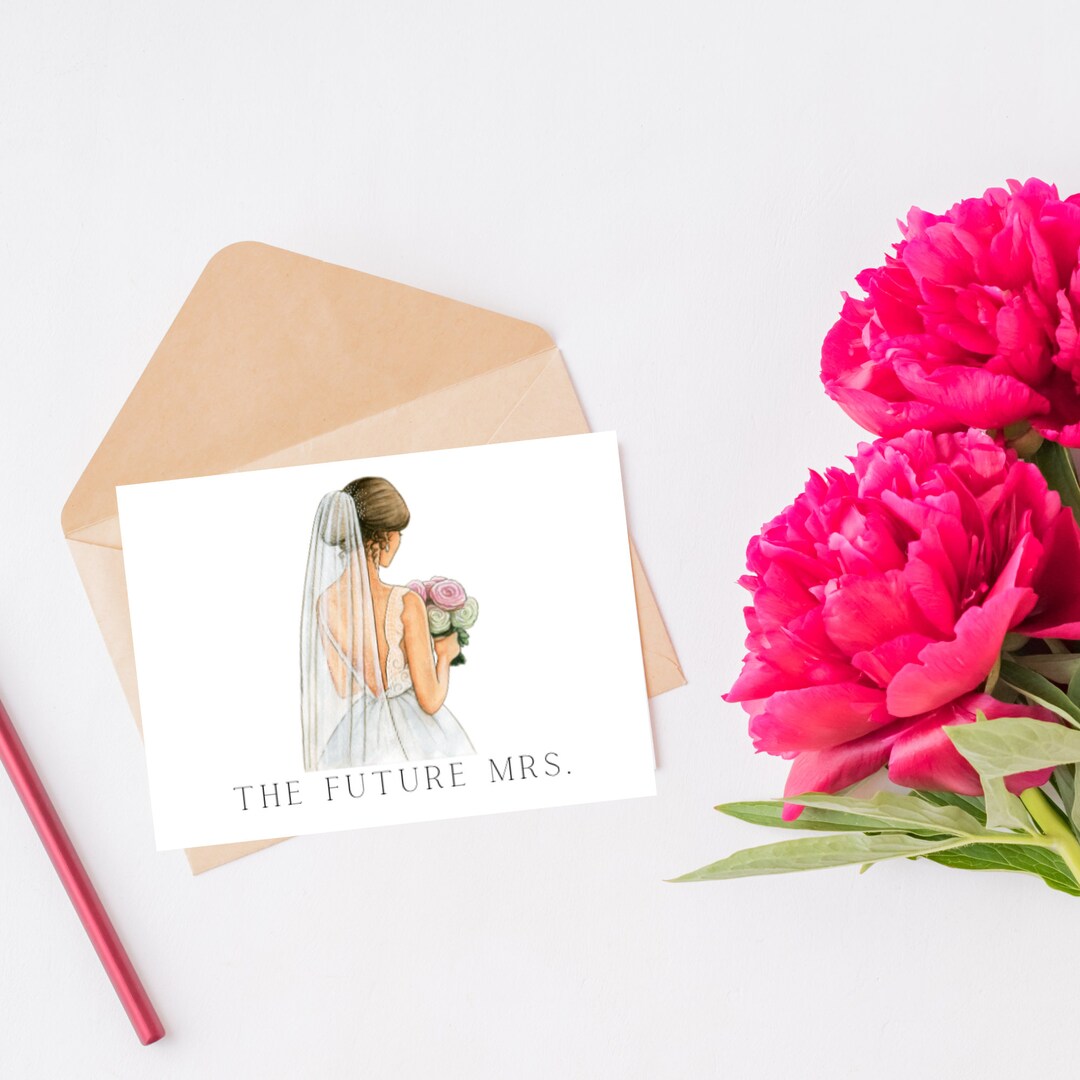 The Future Mrs Card - Bride to Be Card - New Bride - Congratulations on ...