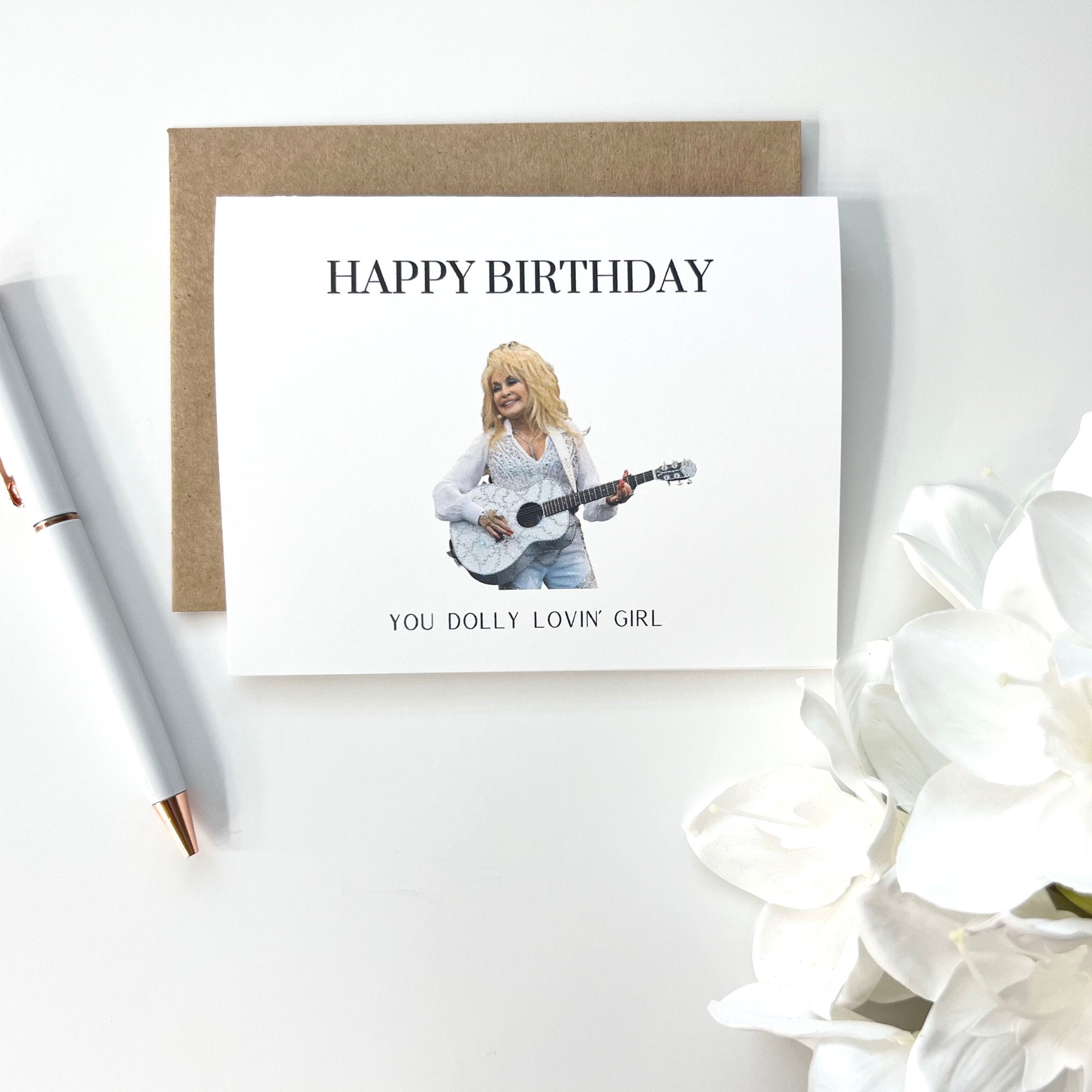 Dolly Parton Birthday Card Dolly Birthday Card Greeting Card for Dolly ...
