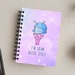 Extraterrestrial Girl I'm From Outer Space Spiral Notebook Cute Alien ...