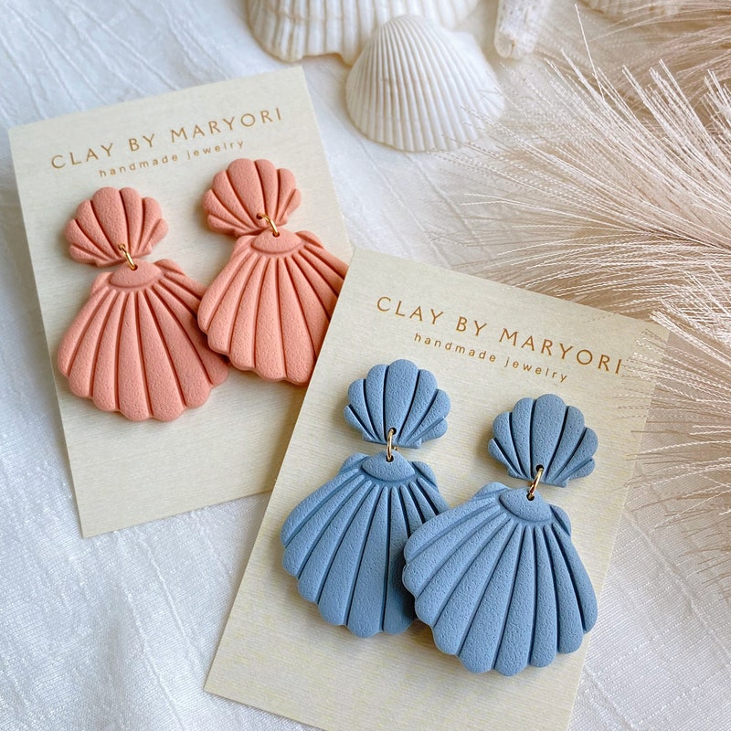 Seashell Earrings - Etsy