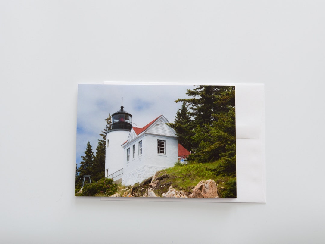 Bass Harbor Lighthouse Blank All Purpose Greeting Card - Etsy
