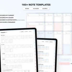 Student Digital 12 Notebooks Bundle Hyperlinked Notetaking Templates ...