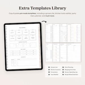 Digital Recipe Book for Ipad, Goodnotes Recipe Book Template, Recipe ...