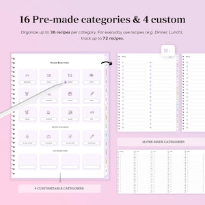 Digital Recipe Book for Ipad, Goodnotes Recipe Book Template, Recipe ...