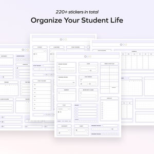 Student Digital Stickers for Planner Goodnotes Precropped Study ...