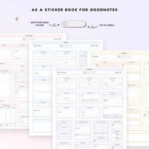 Study Digital Stickers for Goodnotes Language Learning Sticker Book ...