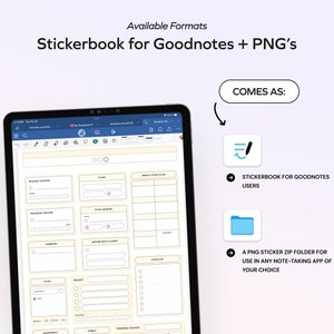 Student Digital Stickers for Planner Goodnotes Precropped Study ...