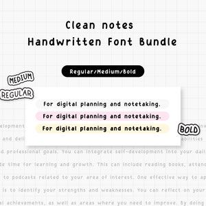 Milky Handwritten Font Digital Font Neat Handwriting Font for Note ...