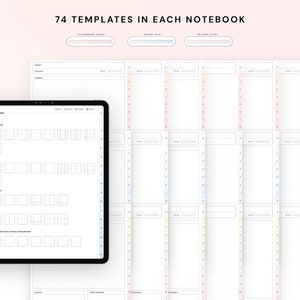 Student Digital Notebook Bundle Hyperlinked Notetaking Templates for ...