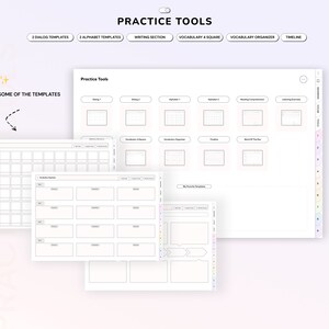 Language Learning Notebook Planner Learn Grammar Vocabulary Digital ...