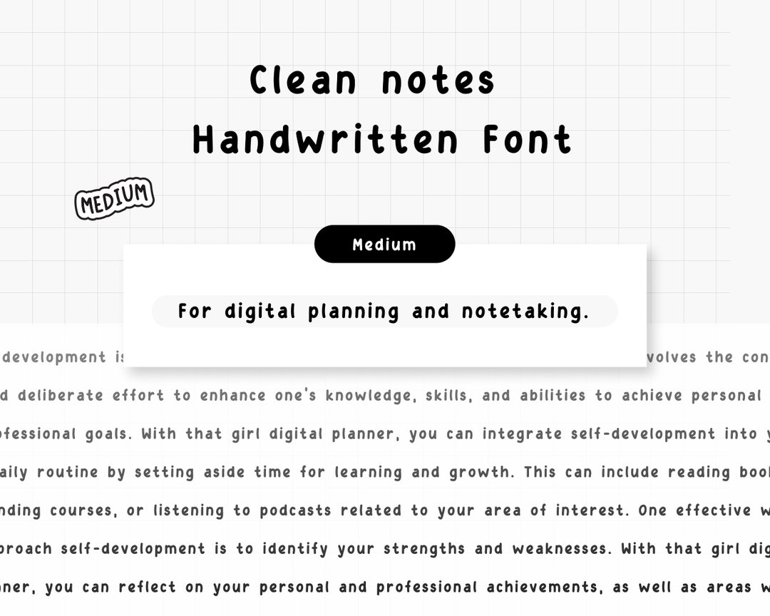 Clean Handwritten Font Cute Handwriting Planner Font Handwrriten Font ...