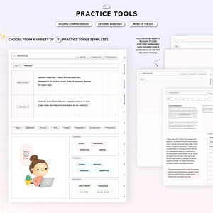 Language Learning Notebook/planner Learn Grammar Vocabulary Digital ...