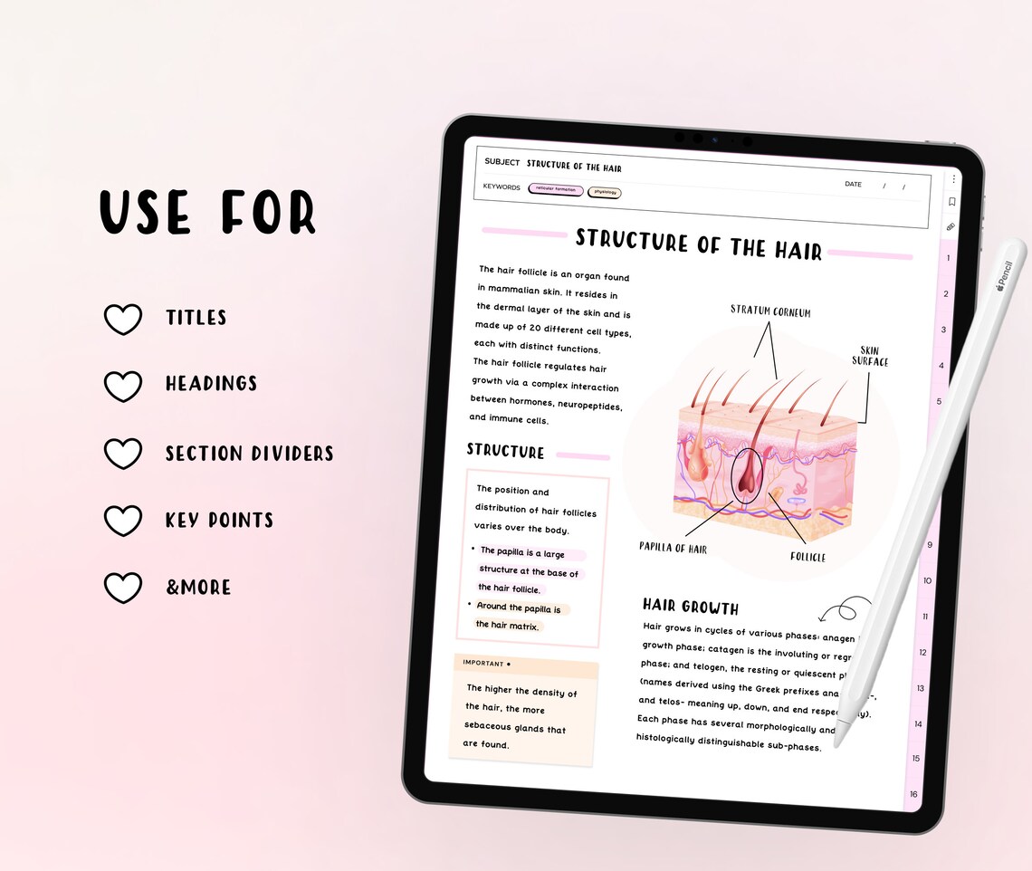Title Handwritten Font Digital Planner iPad Handwrritng Font for ...