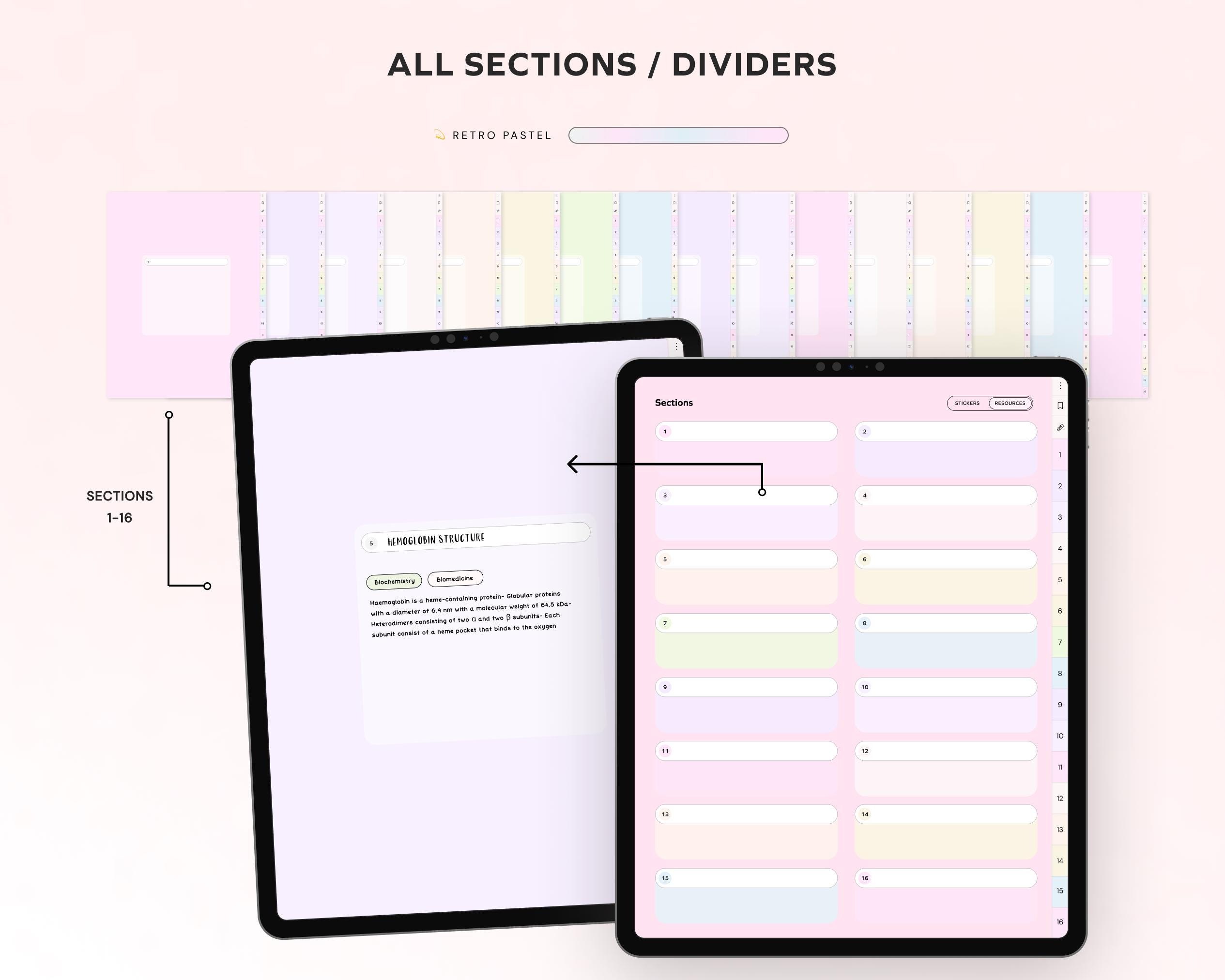 Student Digital Notebook Bundle Hyperlinked Notetaking Templates for ...