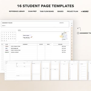 Student Undated Planner and Notebook, Daily Weekly Monthly Planner for ...