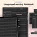 Language Learning Notebook/planner Learn Grammar Vocabulary Digital ...