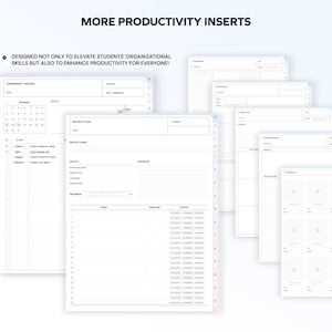 Student Digital 12 Notebooks Bundle Hyperlinked Notetaking Templates ...
