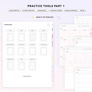 Language Learning Notebook/planner Learn Grammar Vocabulary Digital ...