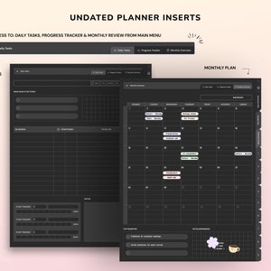 Dark Mode Language Learning Notebook/planner Learn Grammar Vocabulary ...