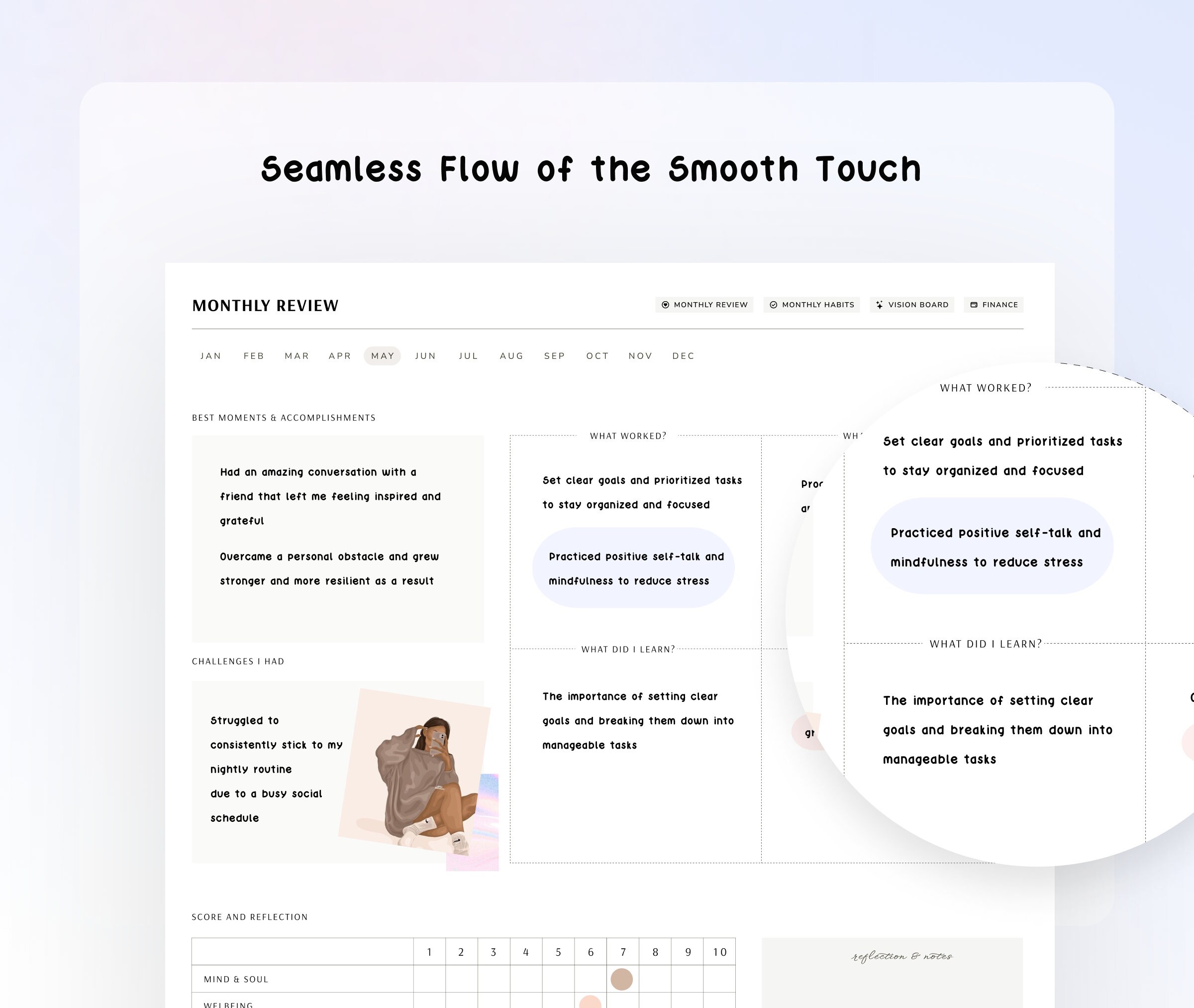 Smooth Touch Handwritten Font Digital Planner Font, Handwrriten Font ...