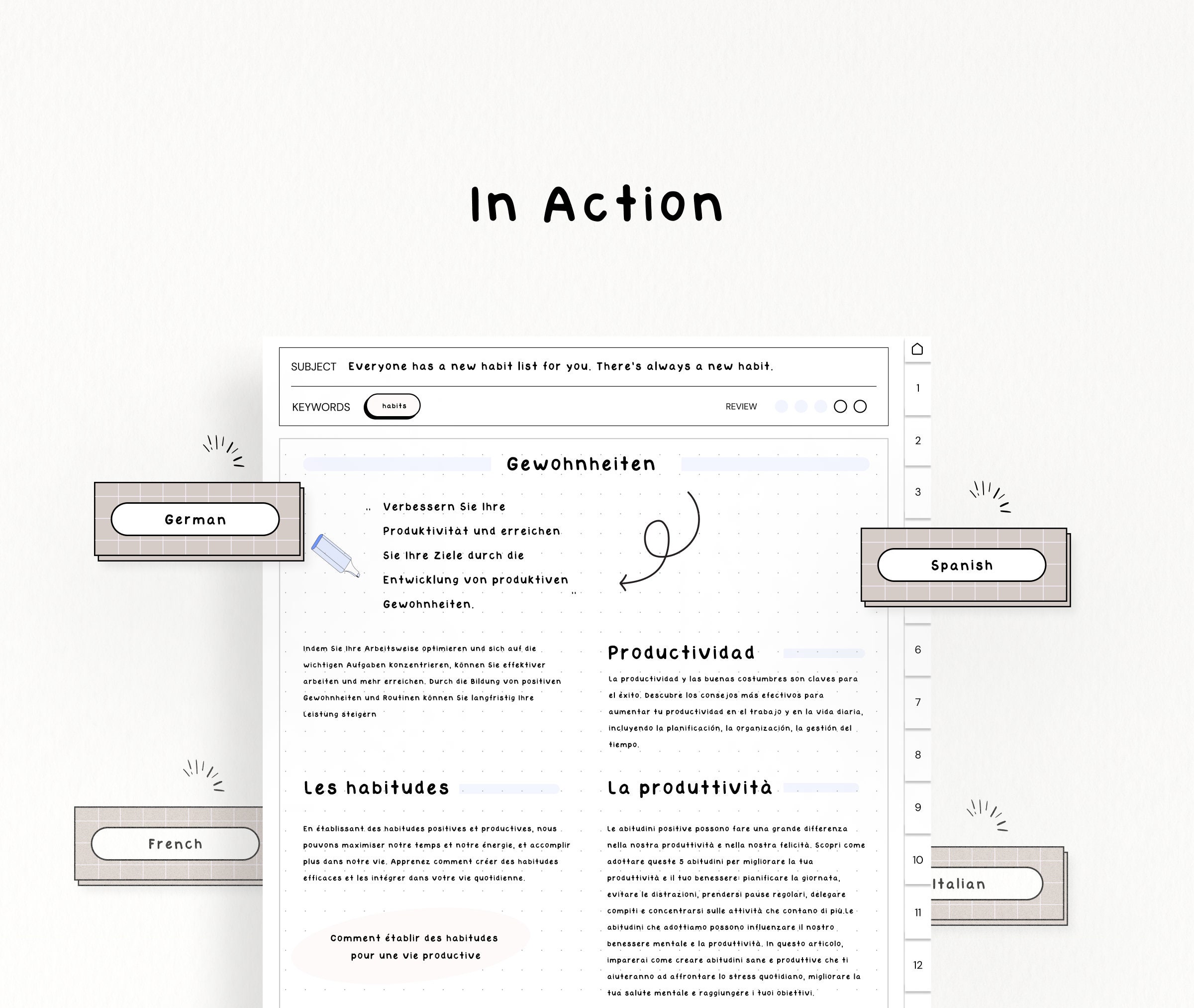Clean Handwritten Font Languages Digital Planner Font - Etsy