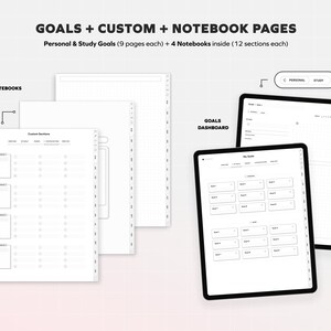 Undated Life Student Digital Planner for Goodnotes Notability iPad ...