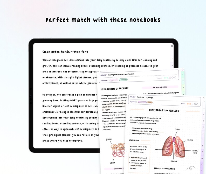 Clean Handwritten Font Cute Handwriting Planner Font - Etsy