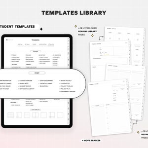 Undated Life Student Digital Planner for Goodnotes Notability iPad ...