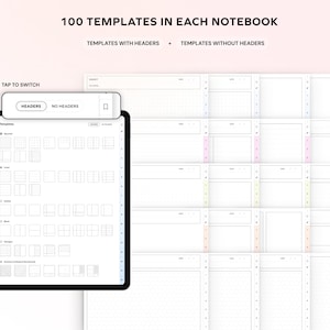 Student Digital Notebook Bundle Hyperlinked Notetaking Templates for ...