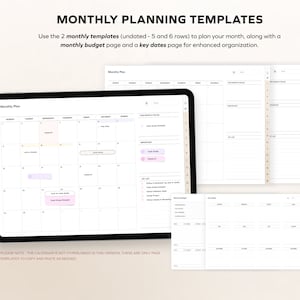 Student Undated Planner and Notebook, Daily Weekly Monthly Planner for ...