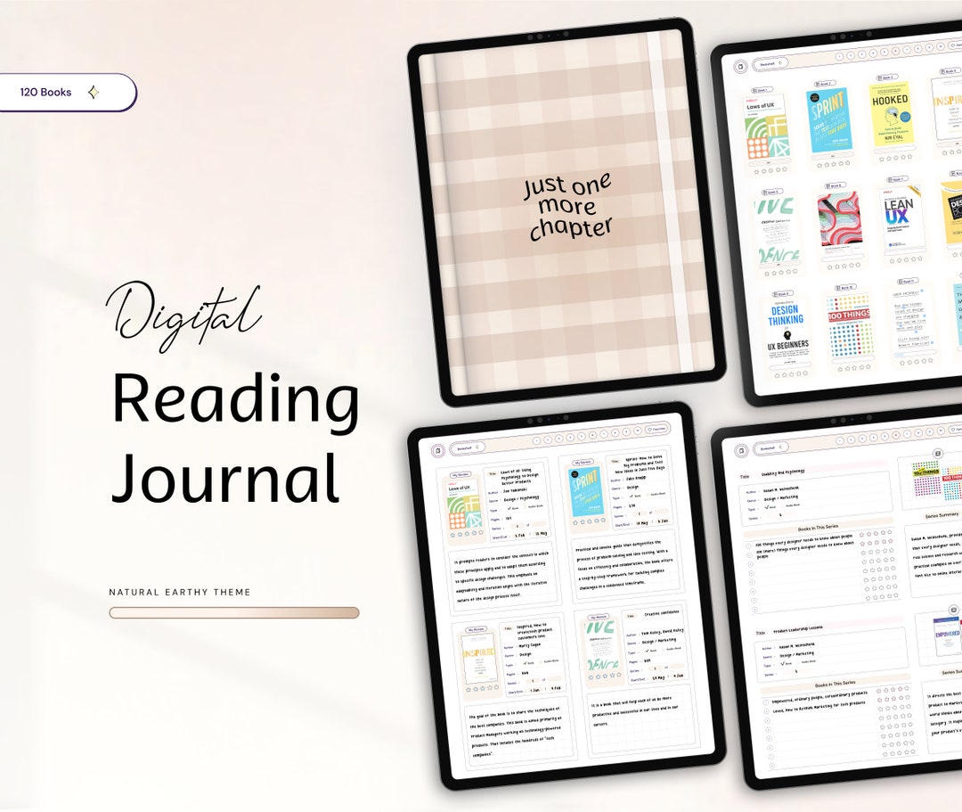 Digital Reading Notebook, Reading Planner, Journal Templates for iPad ...