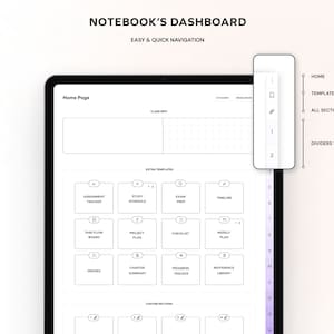 Student Digital Notebook Hyperlinked Notetaking Templates Planner ...