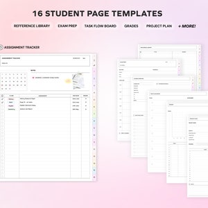 Student Undated Planner and Notebook, Daily Weekly Monthly Planner for ...