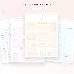 Essential Cute Digital Stickers for Planner Goodnotes Widget Sticker ...