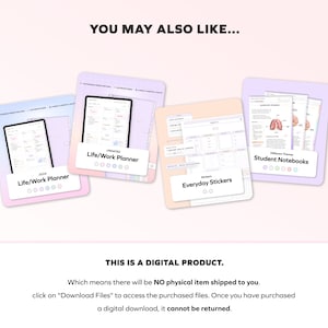 Student Digital Notebook Bundle Hyperlinked Notetaking Templates for ...