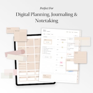 Minimalist Transparent Digital Planner Stickers for Ipad, Goodnotes ...