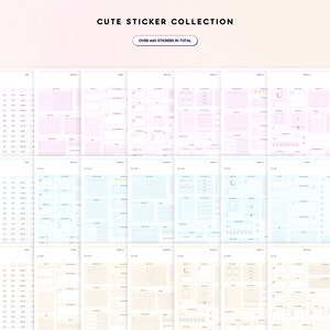 Essential Cute Digital Stickers for Planner Goodnotes Widget Sticker ...