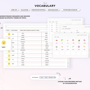 Language Learning Notebook/planner Learn Grammar Vocabulary Digital ...