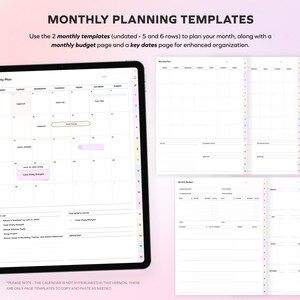 Student Undated Planner and Notebook, Daily Weekly Monthly Planner for ...